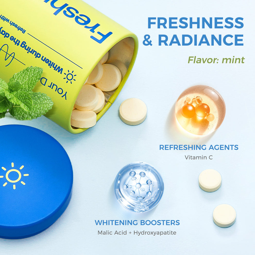 Freshmile Toothpaste Tablets Kit, Natural Whitening & Tooth Repair, Pr